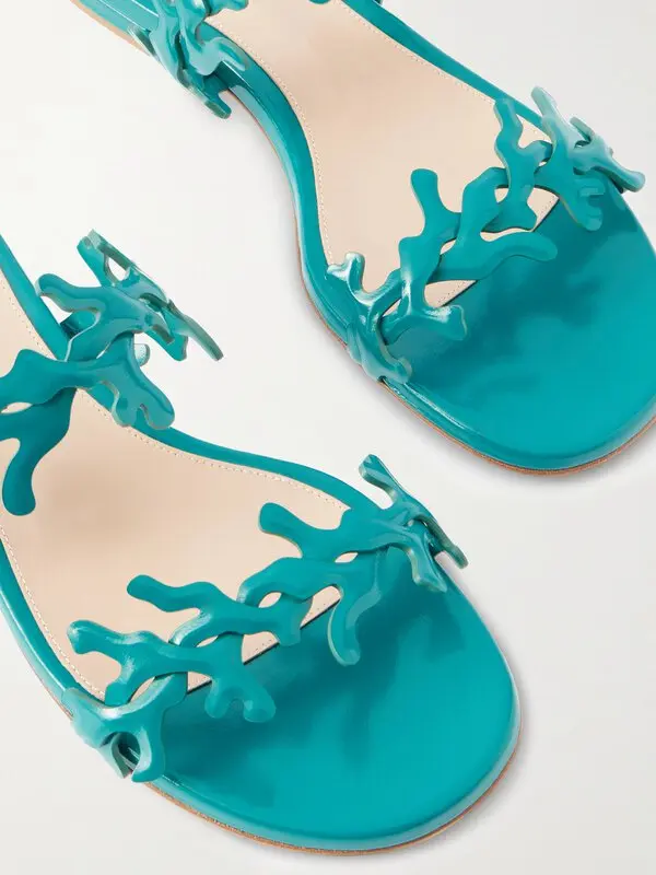 GIANVITO ROSSI Nuit Patent-leather Sandals