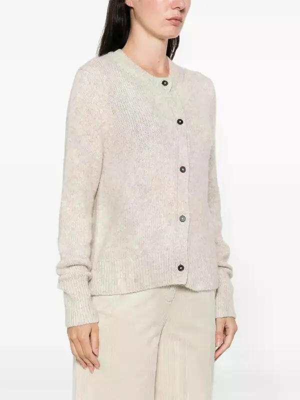 Marc O'polo Buttoned Cardigan With Natural Stone Fastening