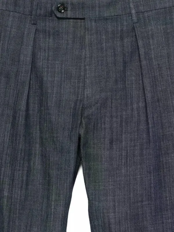 BERWICH Chiaia Pleated Trousers - Blue