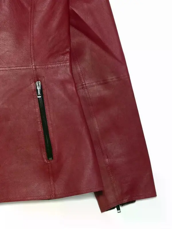 Iceberg Leather Zip Jacket