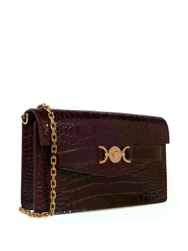 Versace Medusa '95 Croc-effect Clutch Bag