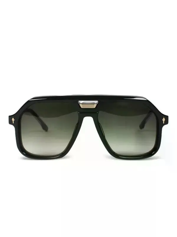JACQUES MARIE MAGE Cascius Pilot-frame Sunglasses - Black