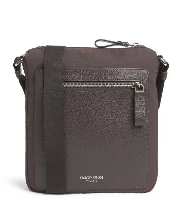 Giorgio Armani Leather-trim Cross-body Bag