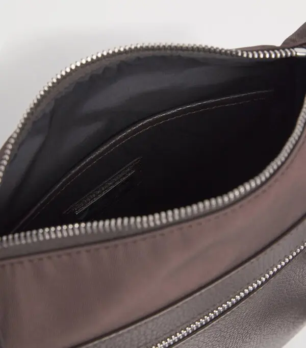 Giorgio Armani Leather-trim Cross-body Bag