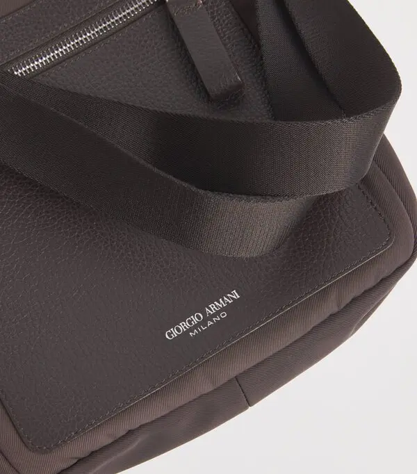 Giorgio Armani Leather-trim Cross-body Bag