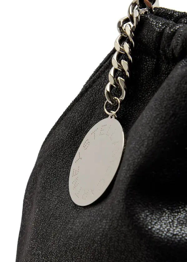 Stella McCartney Falabella Drawstring Faux Suede Tote - Black