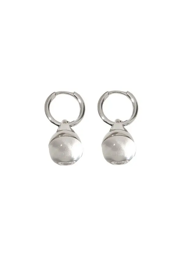 OTIUMBERG Sterling Quartz Drop Earrings - Silver