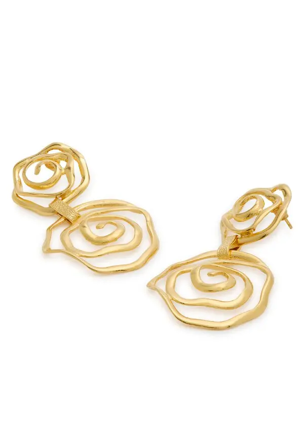 LYNYER Floral Vortex Drop Earrings