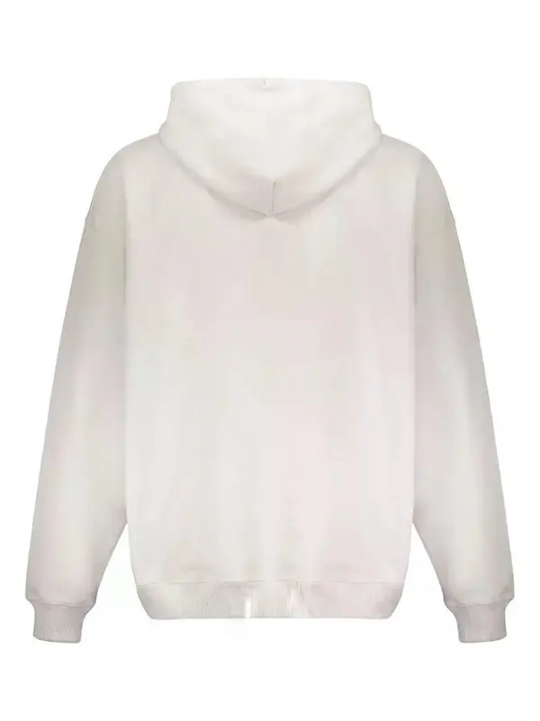 Off-White Hooded Sweatshirt With Drawstring - Neutrals