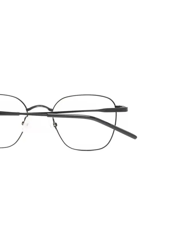 Saint Laurent Logo Detail Full Rim Eyeglasses - Black