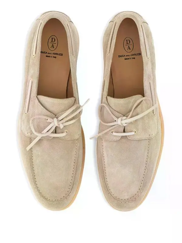 DUCA DEGLI ABRUZZI Beige Suede Loafers
