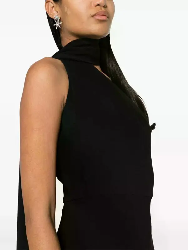 Solace London The Demi One-shoulder Maxi Dress - Black