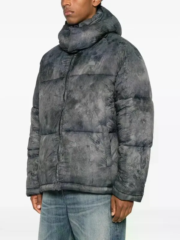 RETERNITY Retervity Hooded Puffer Jacket With All-over Pattern