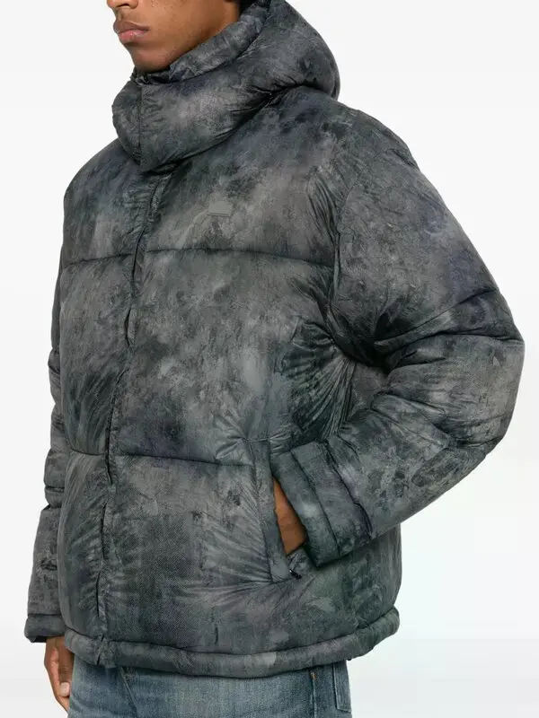 RETERNITY Retervity Hooded Puffer Jacket With All-over Pattern
