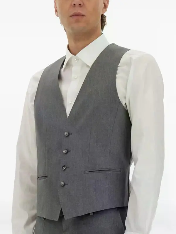 BOSS Single-breasted Waistcoat With Button Detail