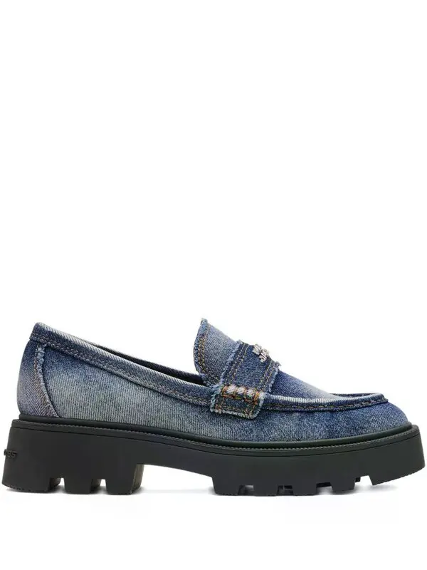 Marc Jacobs Frankie Denim Loafers - Blue