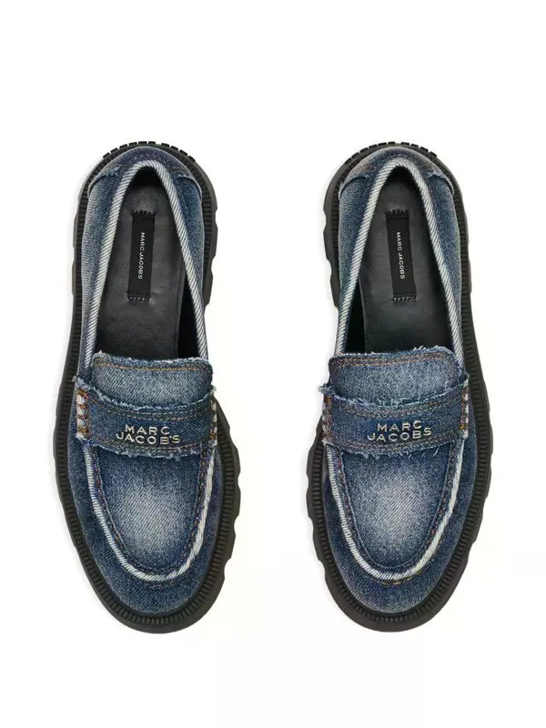 Marc Jacobs Faded Denim Frankie Loafers