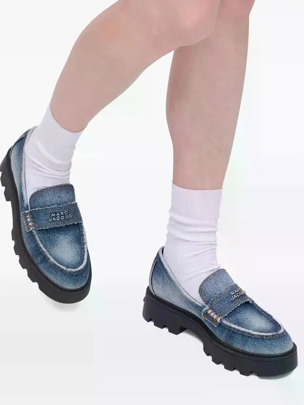 Marc Jacobs Faded Denim Frankie Loafers