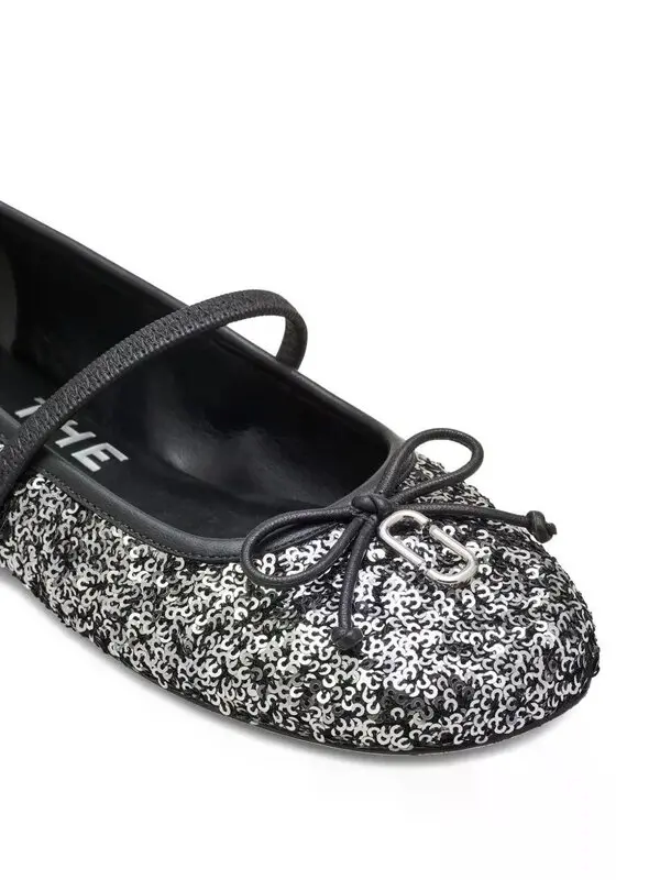 Marc Jacobs Sabrina Ballet Flats With Sequins And Bow Detail
