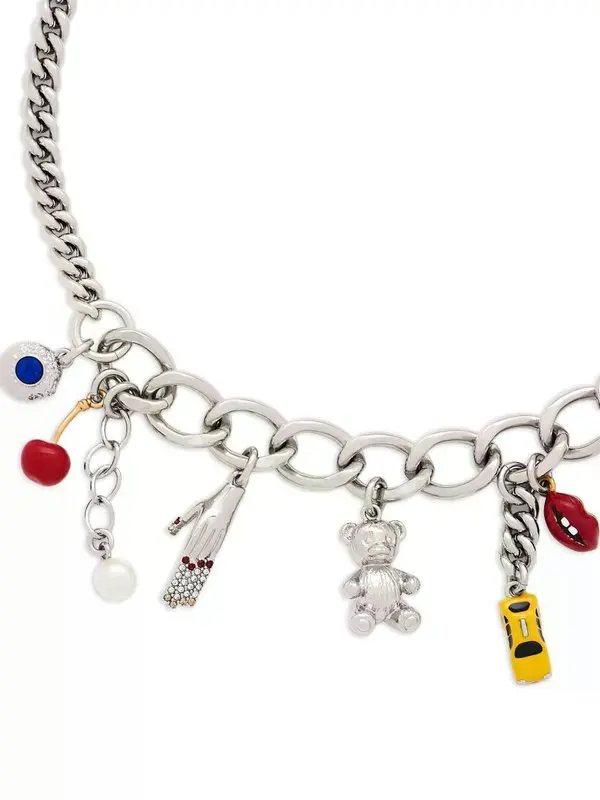 Marc Jacobs Tone Charm Detail Chain Necklace
