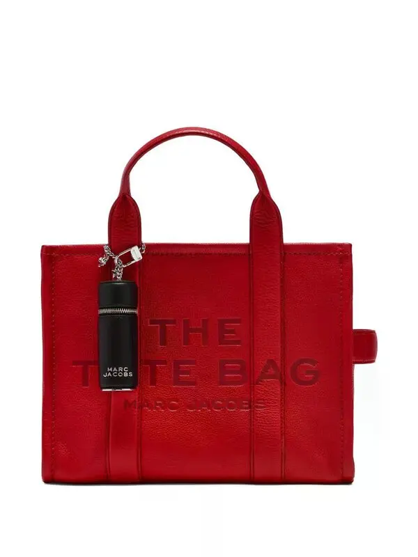 Marc Jacobs The Lipstick Case Zip Leather Bag Charm - Black