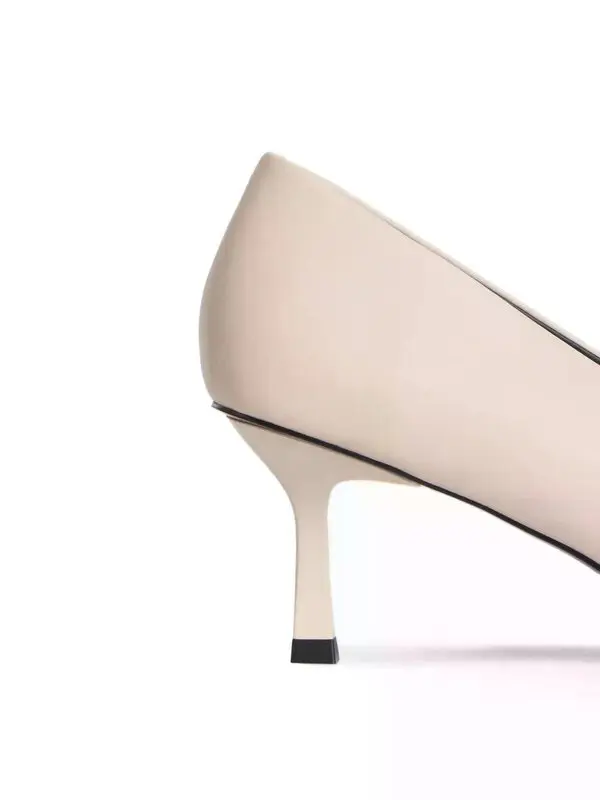 12 STOREEZ 60mm Leather Pointed Toe Pumps