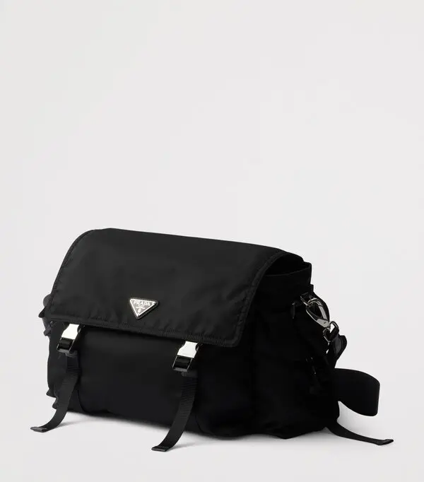 Prada Re-nylon And Leather Messenger Bag