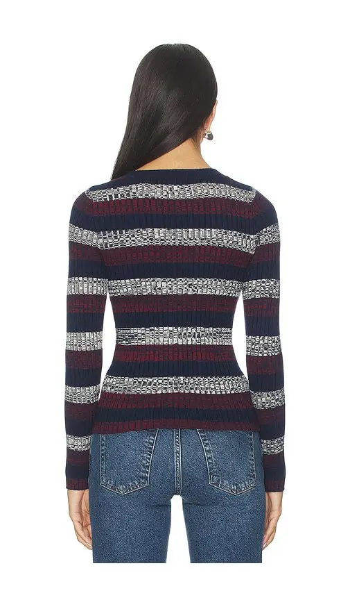 Heartloom Clarice Striped Ribbed Sweater