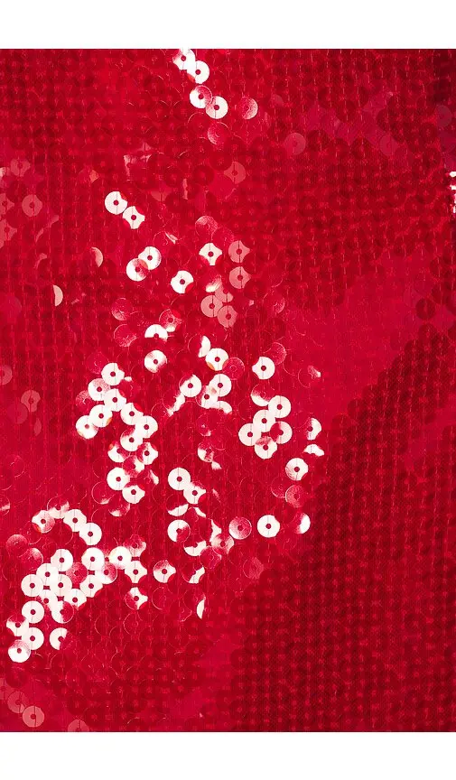 Bardot Nevelle Sequin Halter Dress - Red