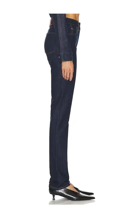 GRLFRND Cigarette Jean In Denim