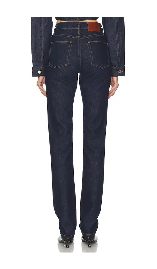 GRLFRND Cigarette Jean In Denim