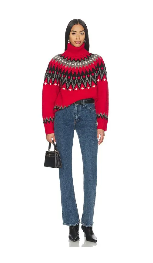 Polo Ralph Lauren Fair Isle Wool Blend Turtleneck Sweater