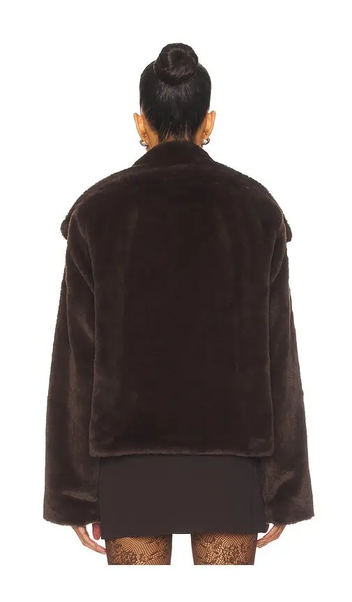 Superdown Willow Faux Fur Coat - Brown