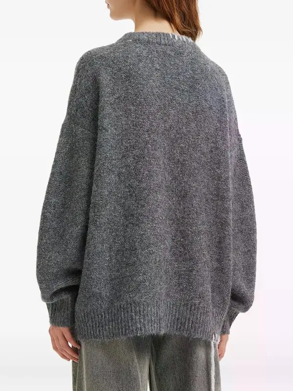 MINI CREAM Graphic Bear Knit Sweater