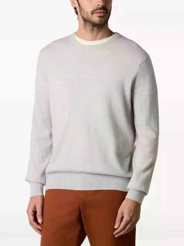 Brooks Brothers Crew Neck Long Sleeve Sweater - Grey