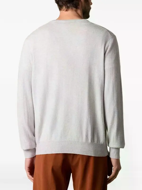 Brooks Brothers Crew Neck Long Sleeve Sweater - Grey