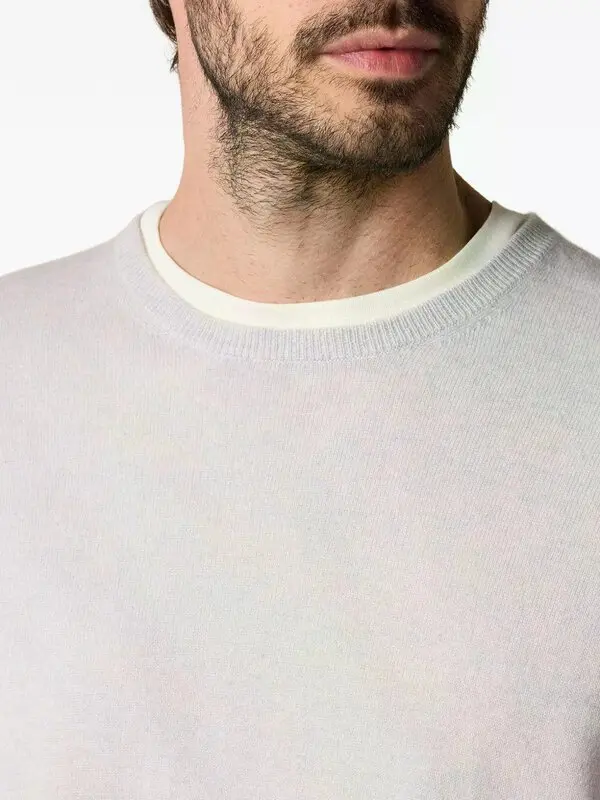 Brooks Brothers Crew Neck Long Sleeve Sweater - Grey