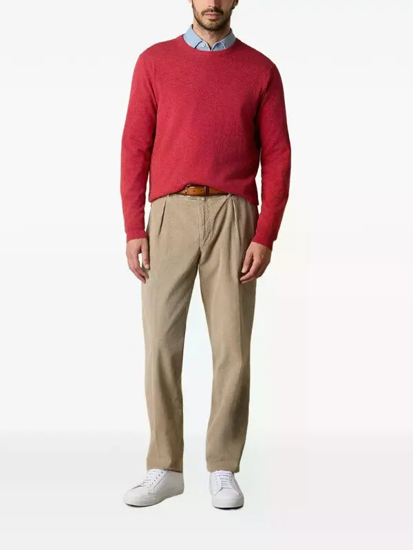 Brooks Brothers Cashmere Crew Neck Sweater - Red