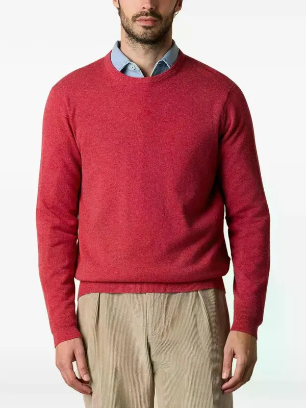 Brooks Brothers Cashmere Crew Neck Sweater - Red
