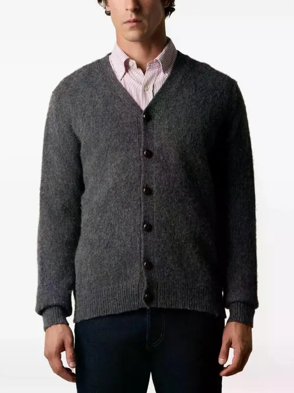 Brooks Brothers Shetland-wool V-neck Cardigan