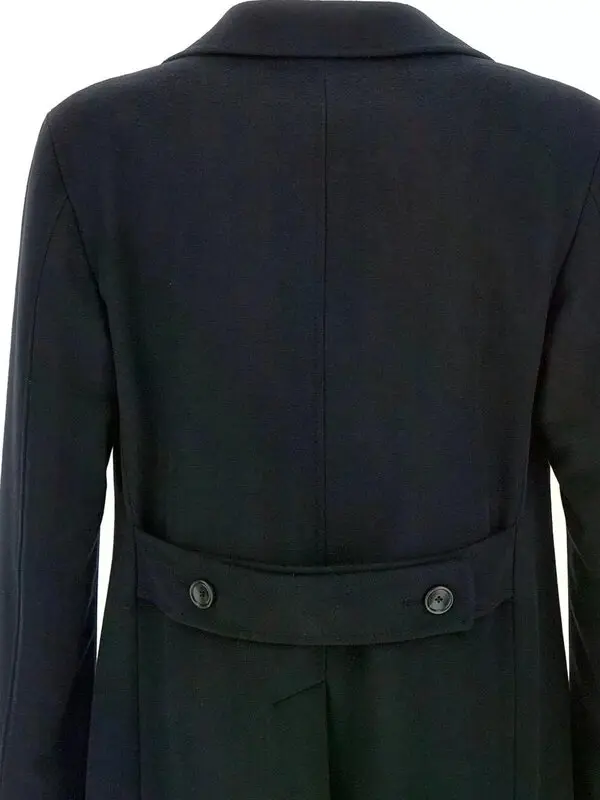 Tagliatore Peak Lapel Wool Coat