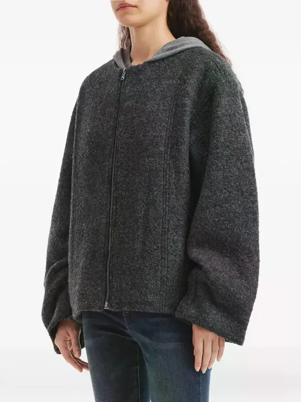 B+AB Zip-up Jacket With Long Sleeves And Round Neck