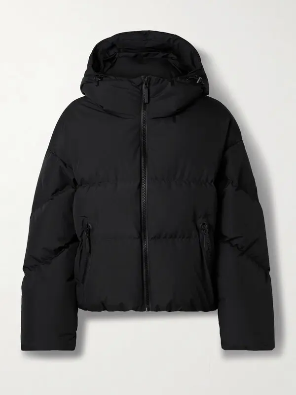Cordova Meribel Hooded Quilted Recycled Down Ski Jacket - Black