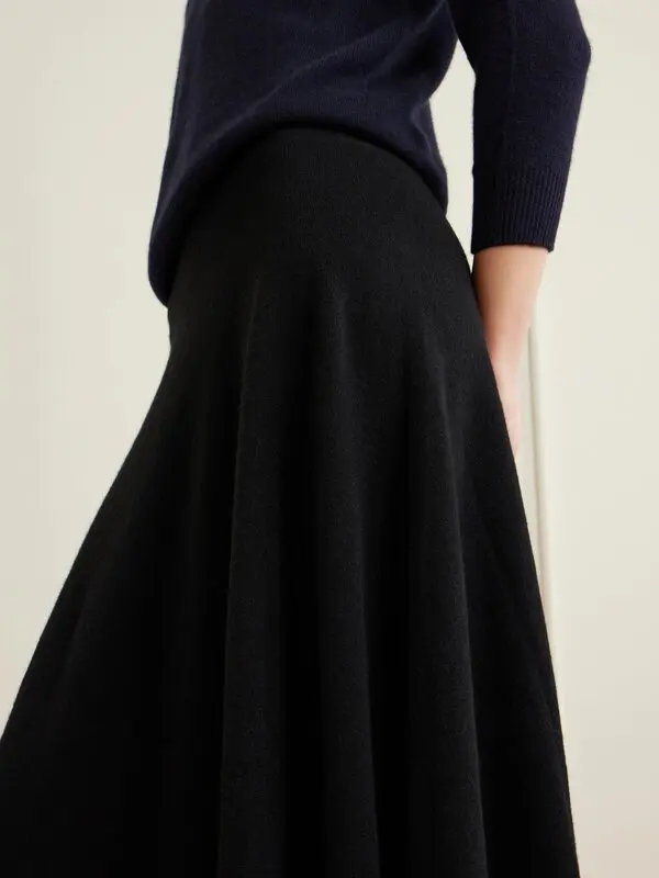 THE ROW Masini Cashmere-blend Midi Skirt