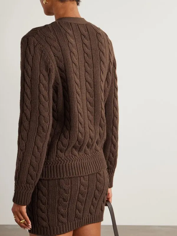 Bally Cable-knit Wool Cardigan