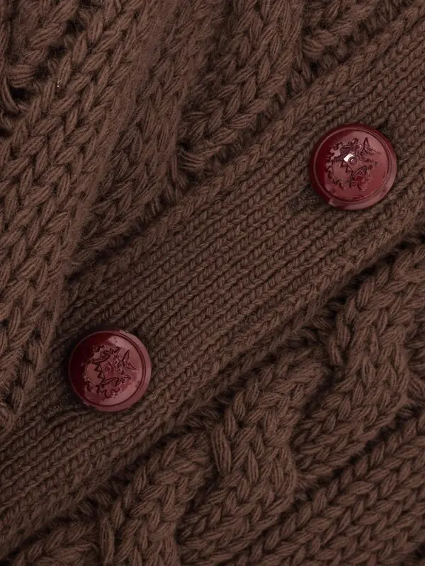 Bally Cable-knit Wool Cardigan