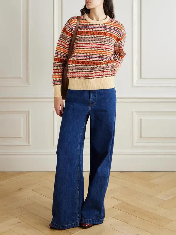 Bally Jacquard-knit Wool Sweater