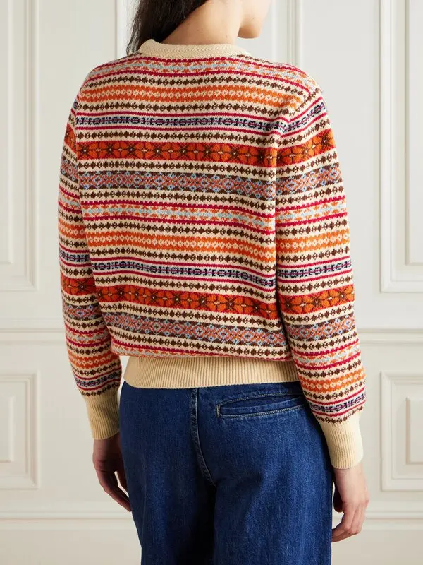 Bally Jacquard-knit Wool Sweater