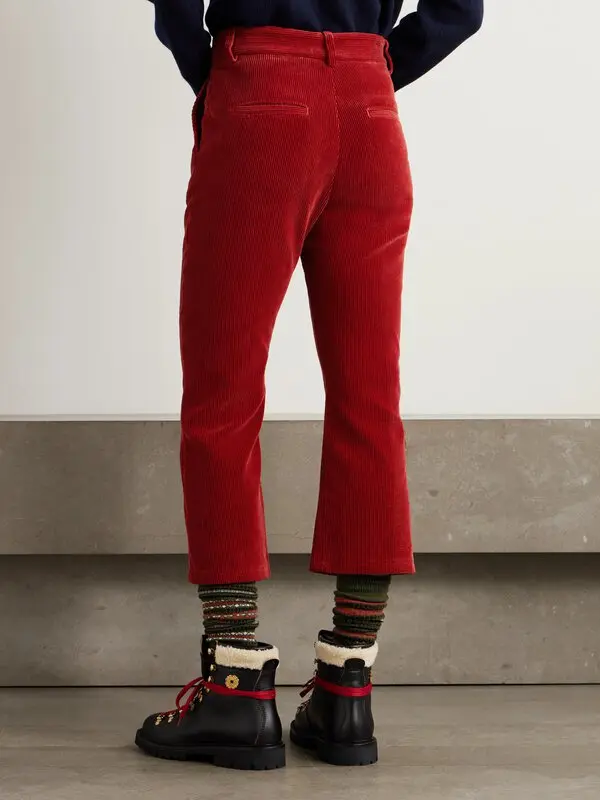 Bally Corduroy Flared Cropped Trousers