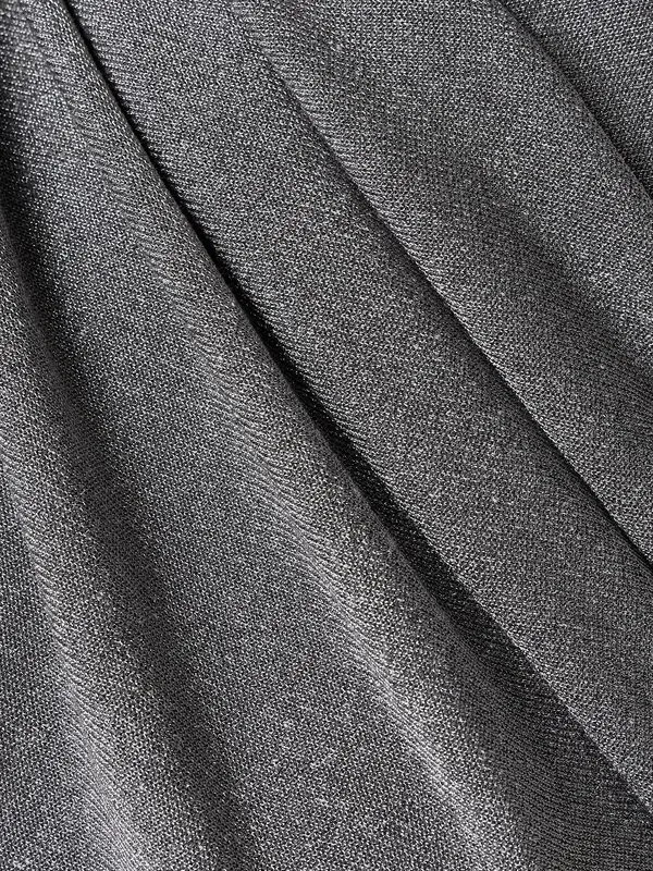 Khaite Coast One-shoulder Draped Lurex Dress - Silver